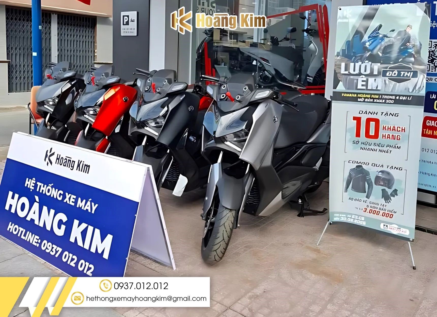 Mua xe Xmax 300 phiên bản 2025 tại Hệ thống xe máy Hoàng Kim
