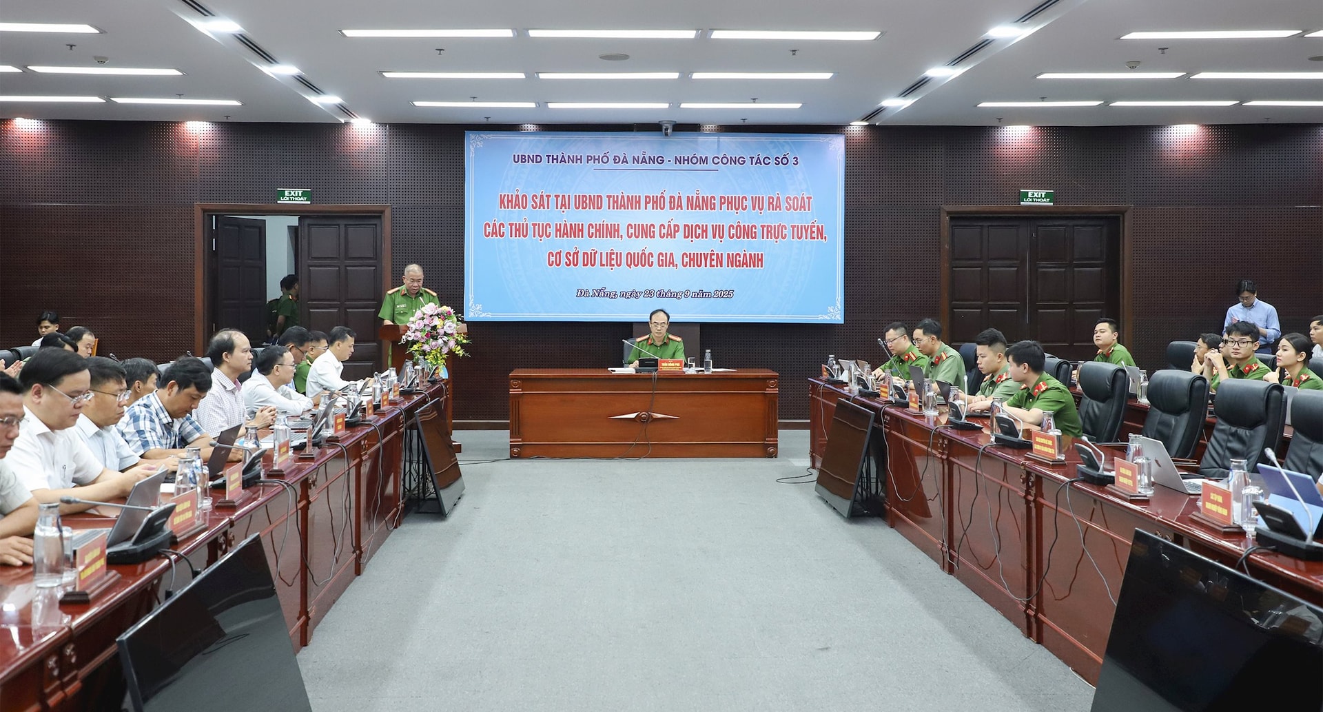 Đoàn công tác Bộ Công an: Khảo sát dịch vụ công trực tuyến và cơ sở dữ liệu quốc gia tại Đà Nẵng