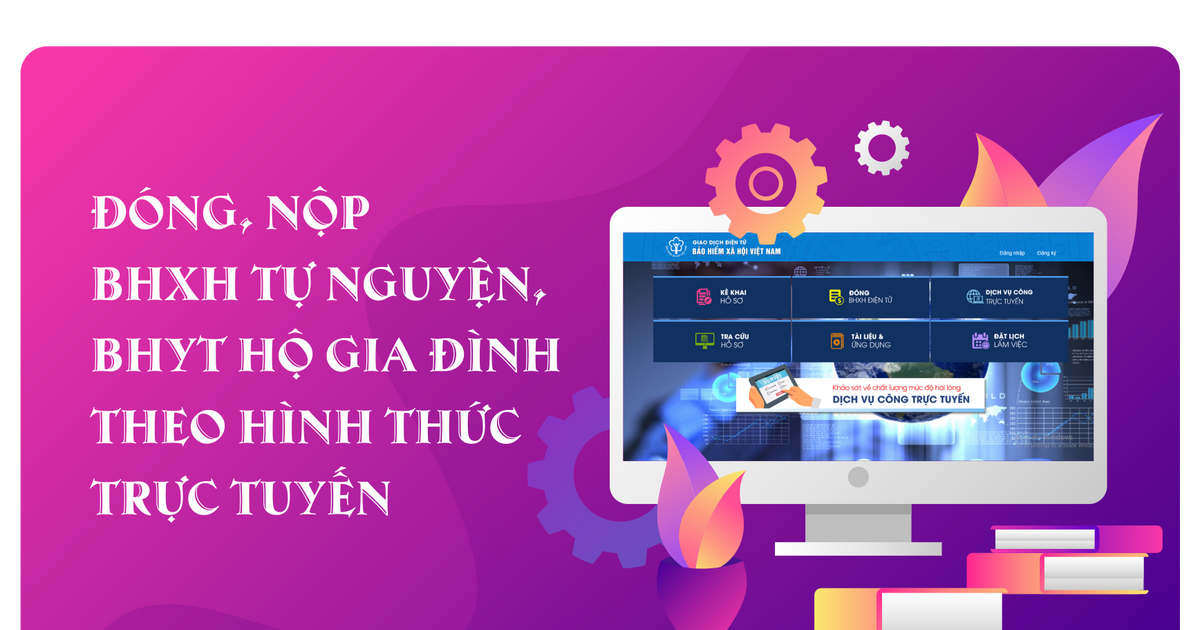 [Infographic] - Đóng, nộp BHXH tự nguyện, BHYT hộ gia đình theo hình ...