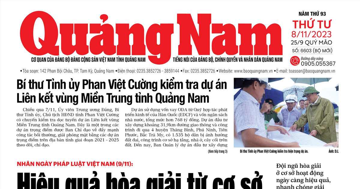 Đón đọc báo giấy số thứ Tư ngày 8/11
