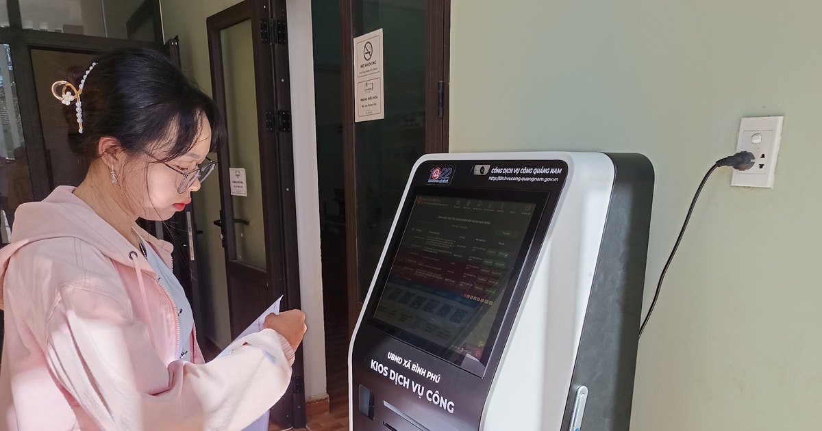 Tiện ích với Kiosk Dịch vụ công