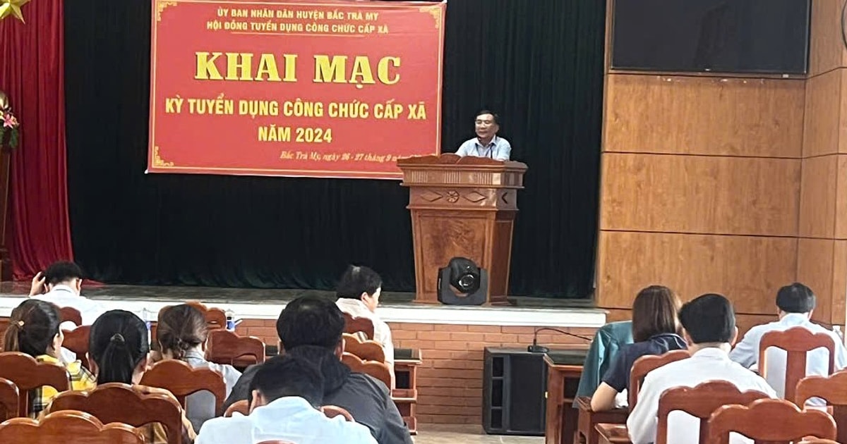Bắc Trà My công nhận kết quả trúng tuyển 9 công chức cấp xã