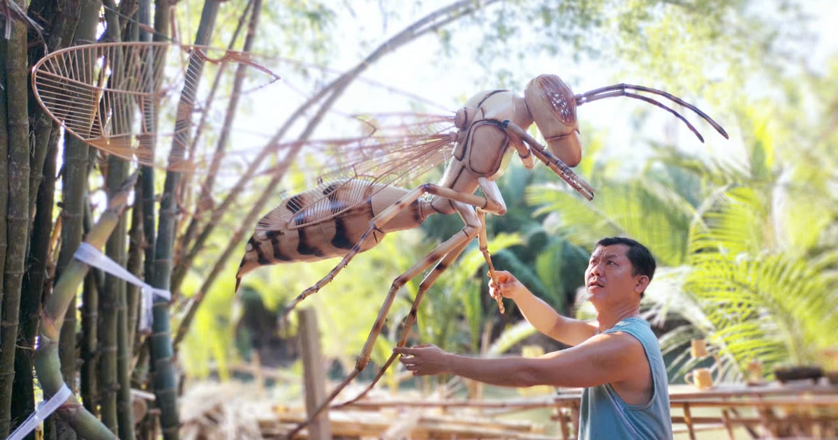 Unique bamboo animals