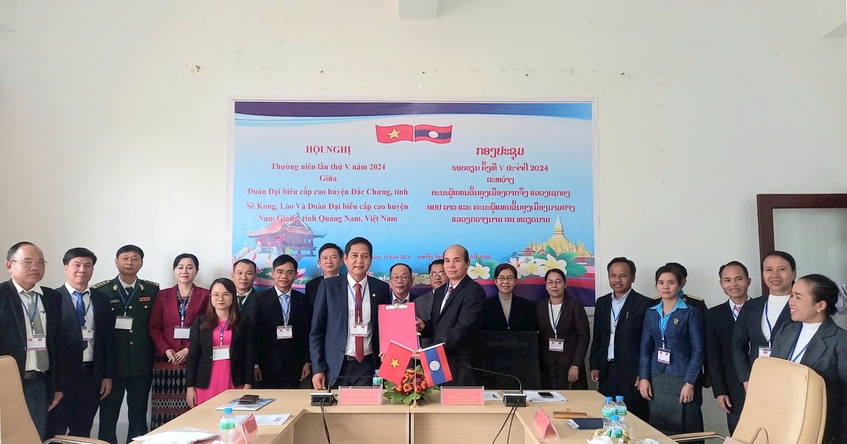 Fostering Nam Giang and Dak Cheung cooperation