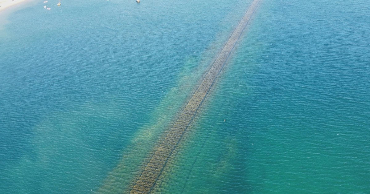 A special underwater embankment along Hoi An coastline