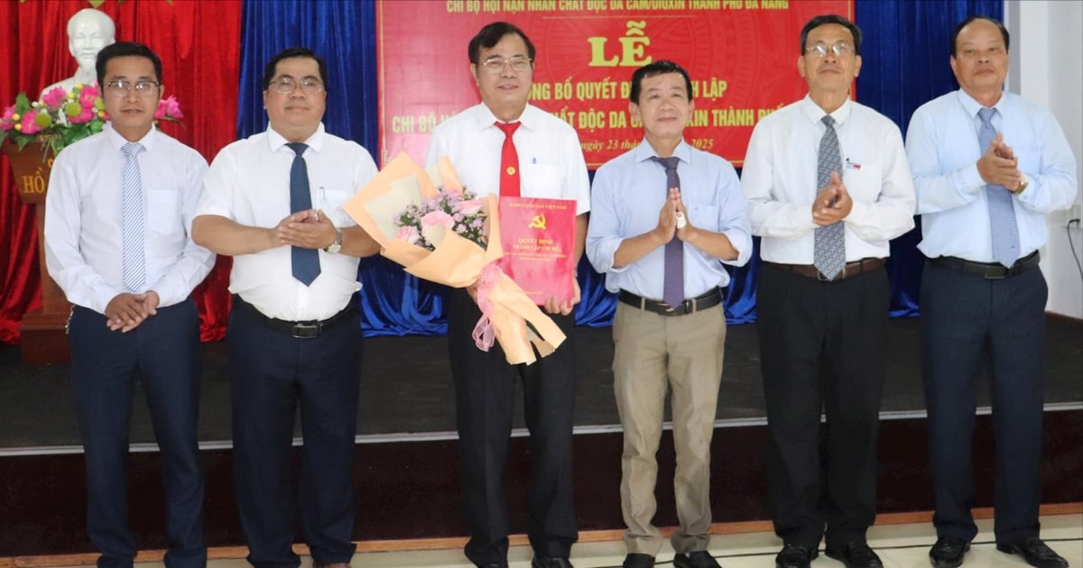 Thành lập Chi bộ Hội Nạn nhân chất độc da cam/dioxin thành phố Đà Nẵng